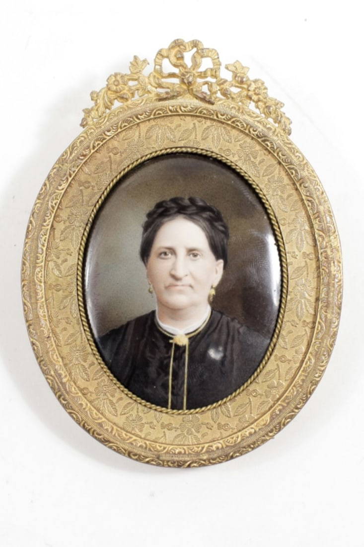 Mathieu Deroche French Enamel Portrait Miniature Auction