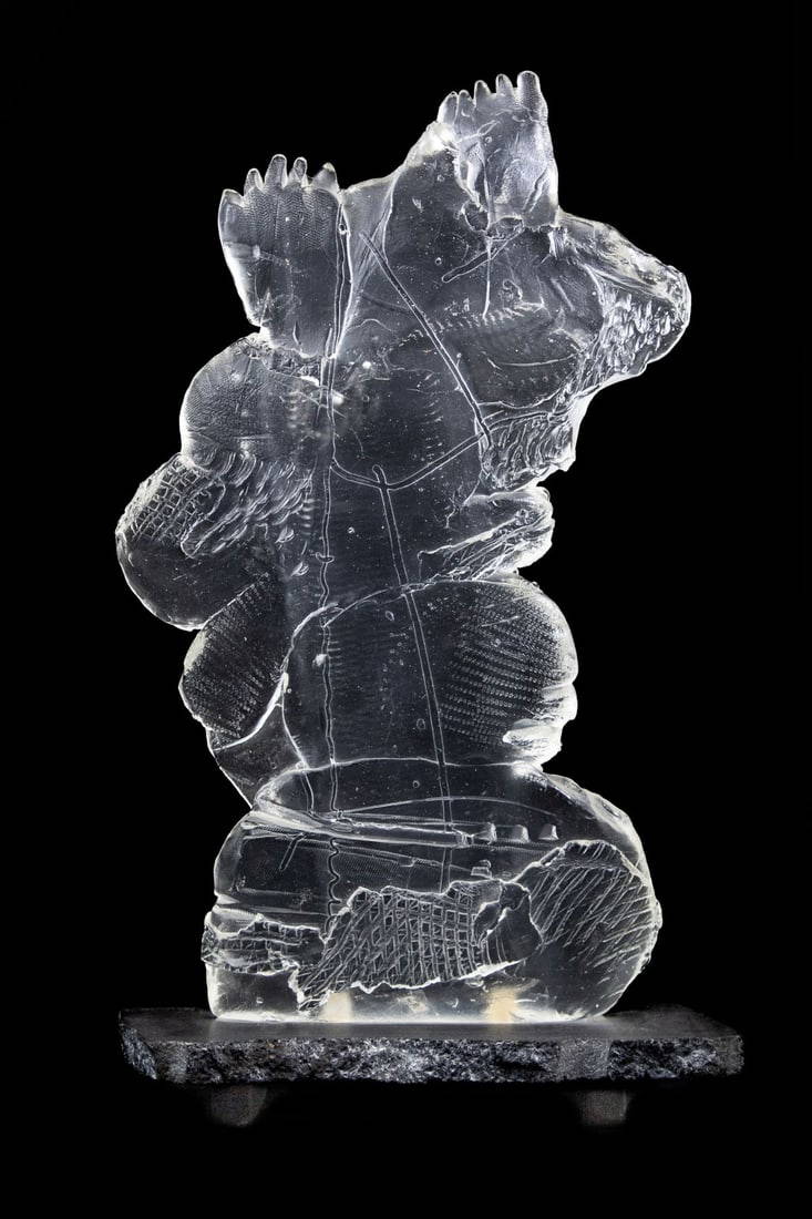 Stephen Dee Edwards "bigfoot" Cast Glass Sculpture Auction