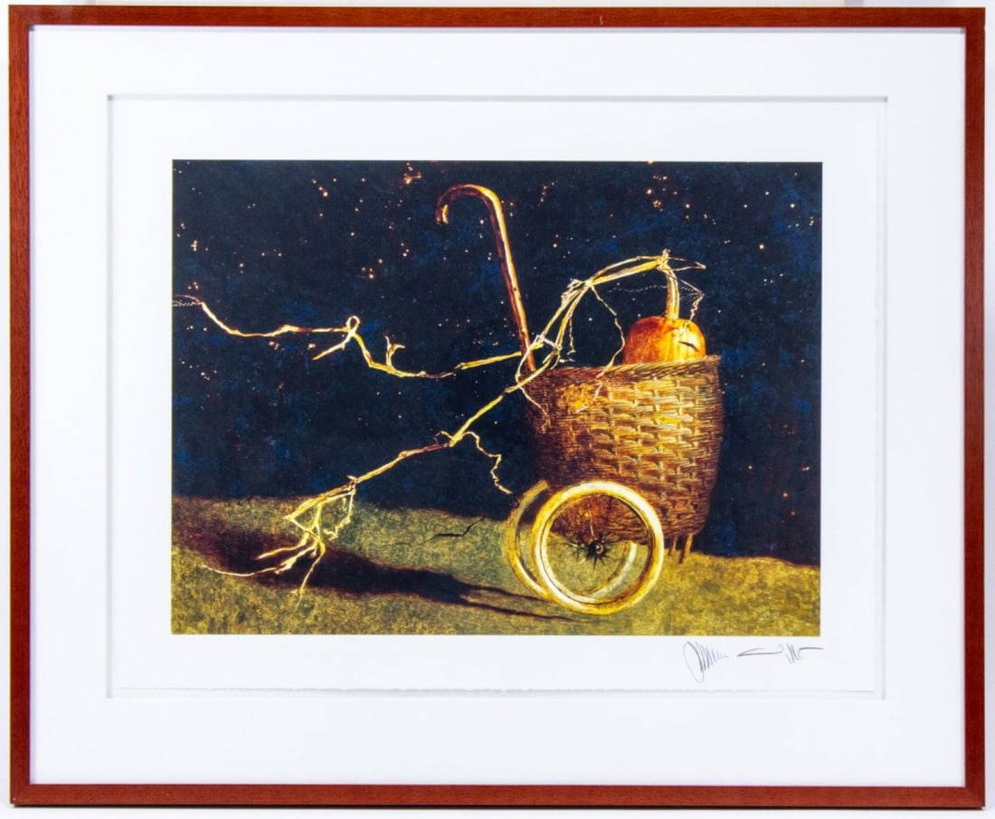 Jamie Wyeth Signed "mischief Night Lithograph Auction