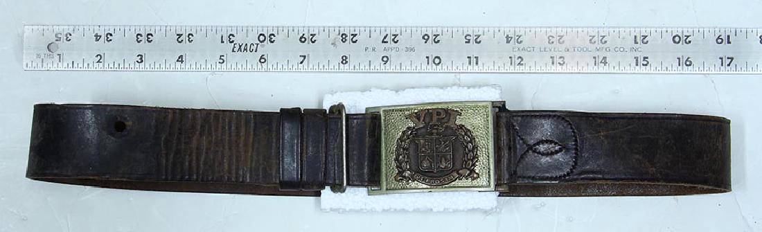 Virginia Tech Corps Of Cadets Belt And Plate