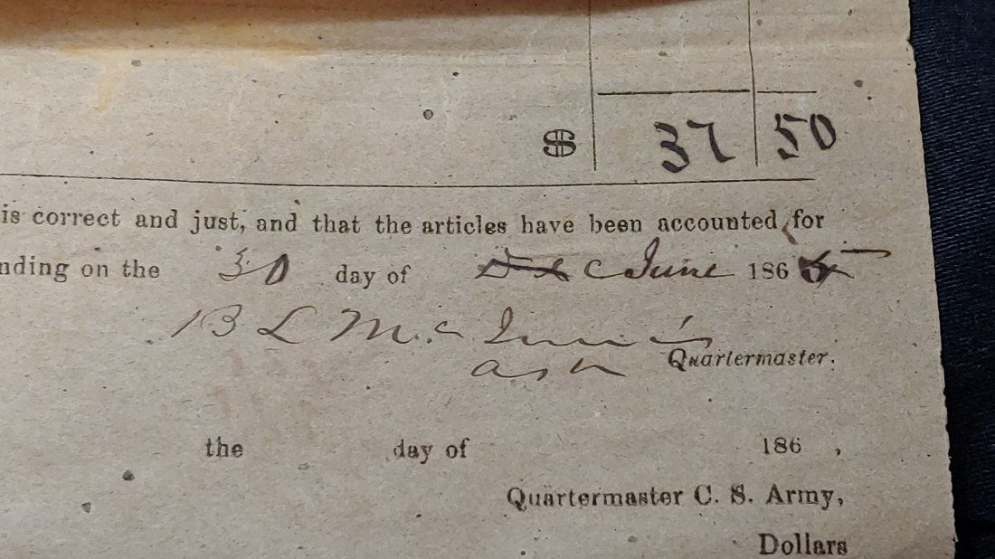 Civil War Confederate 16th Virginia Cavalry Document - Dec 12, 2019 ...
