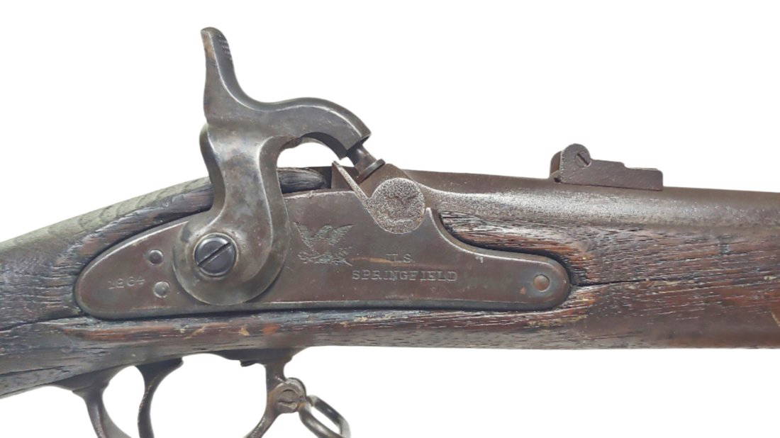 War Carried 1864 Springfield Rifle Musket Auction