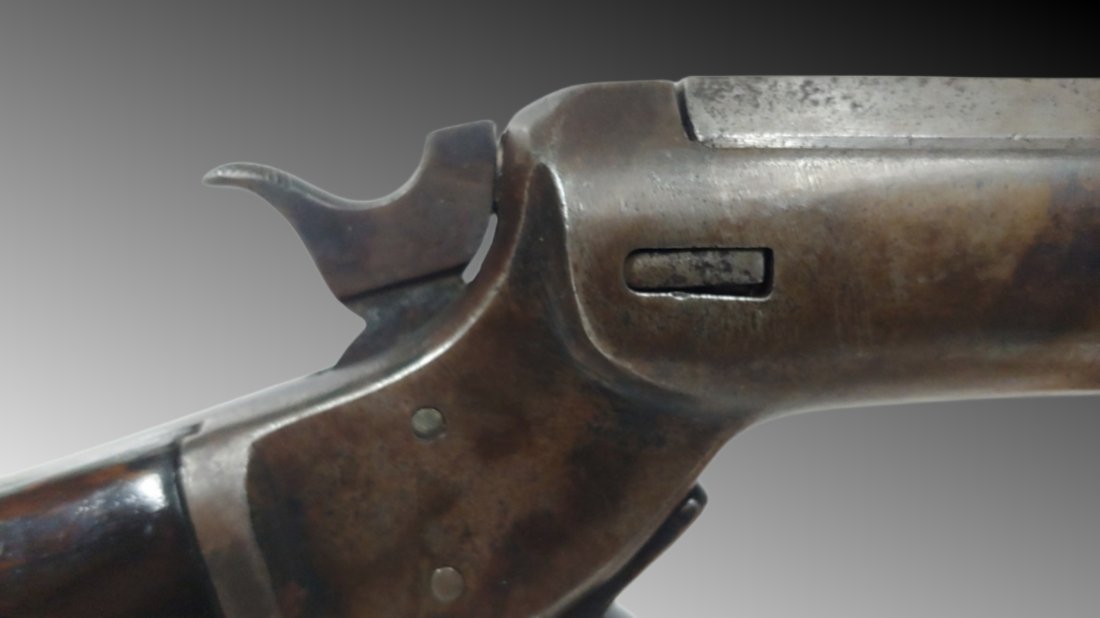 1864 Dated Stevens Tip-up Rifle 22 Caliber Octagon Barrel Auction