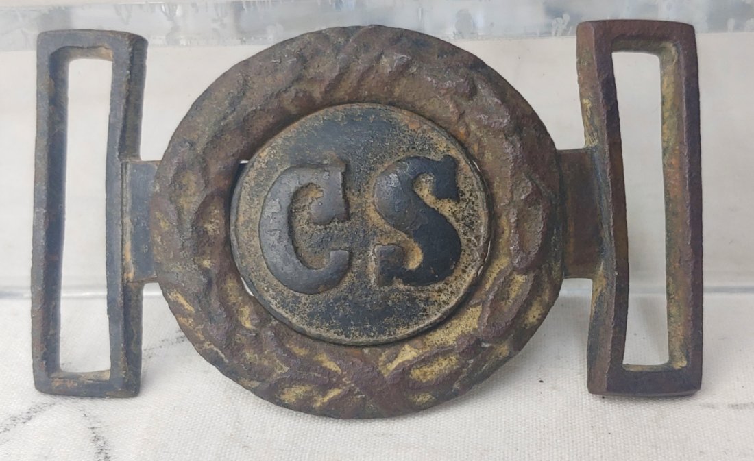 Confederate Cs 2 Piece Interlocking Buckle