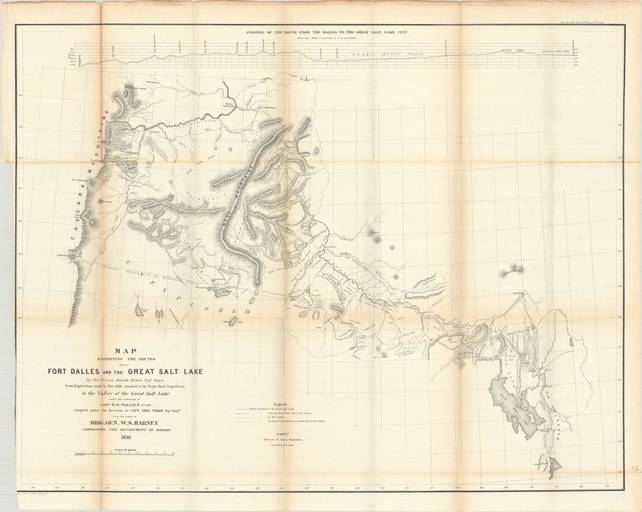Map In Book, Western Us, U.s. War Dept