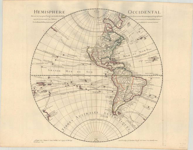 MAP, Western Hemisphere, Delisle (#0067) on Jun 22, 2022 | Old World ...