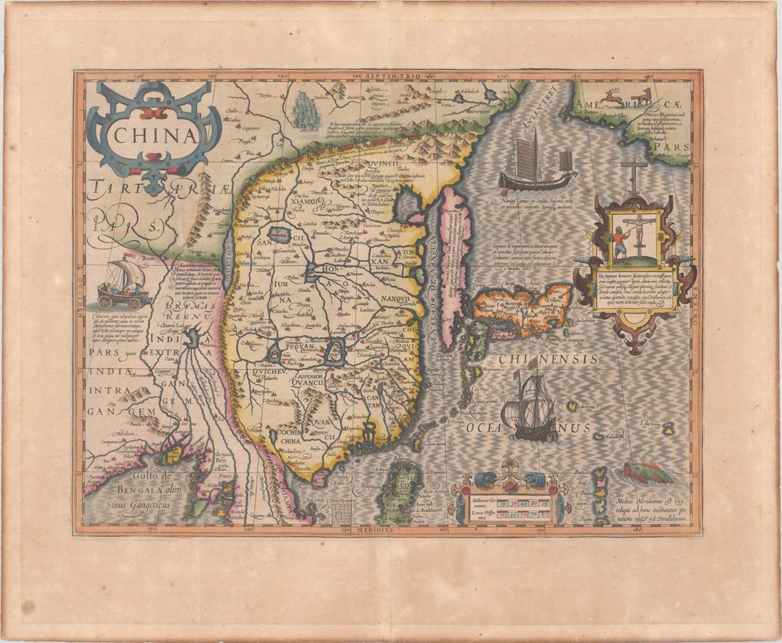 Map, China, Korea & Japan, Mercator