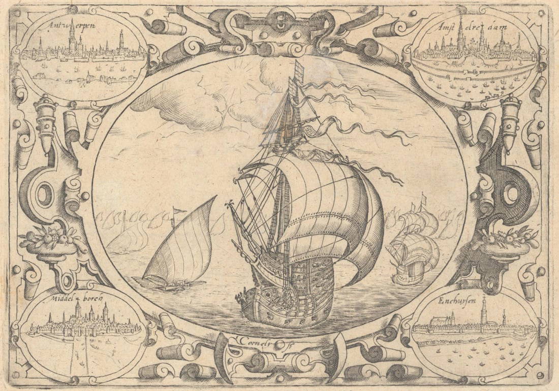 Engraving, Title Pages, Linschoten Auction