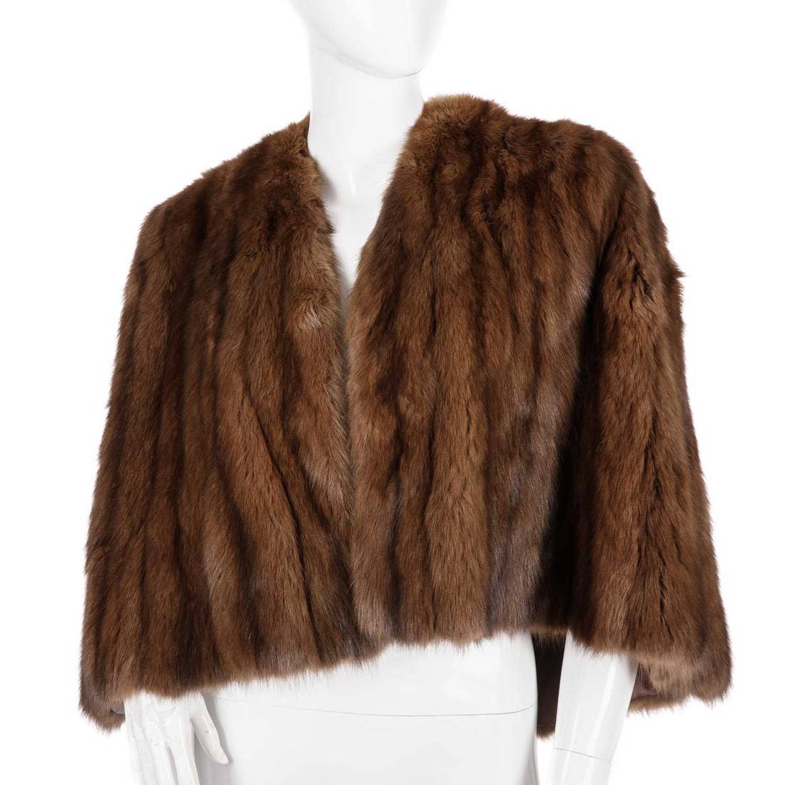 A Vintage Sable Cape, Featuring A Button Auction