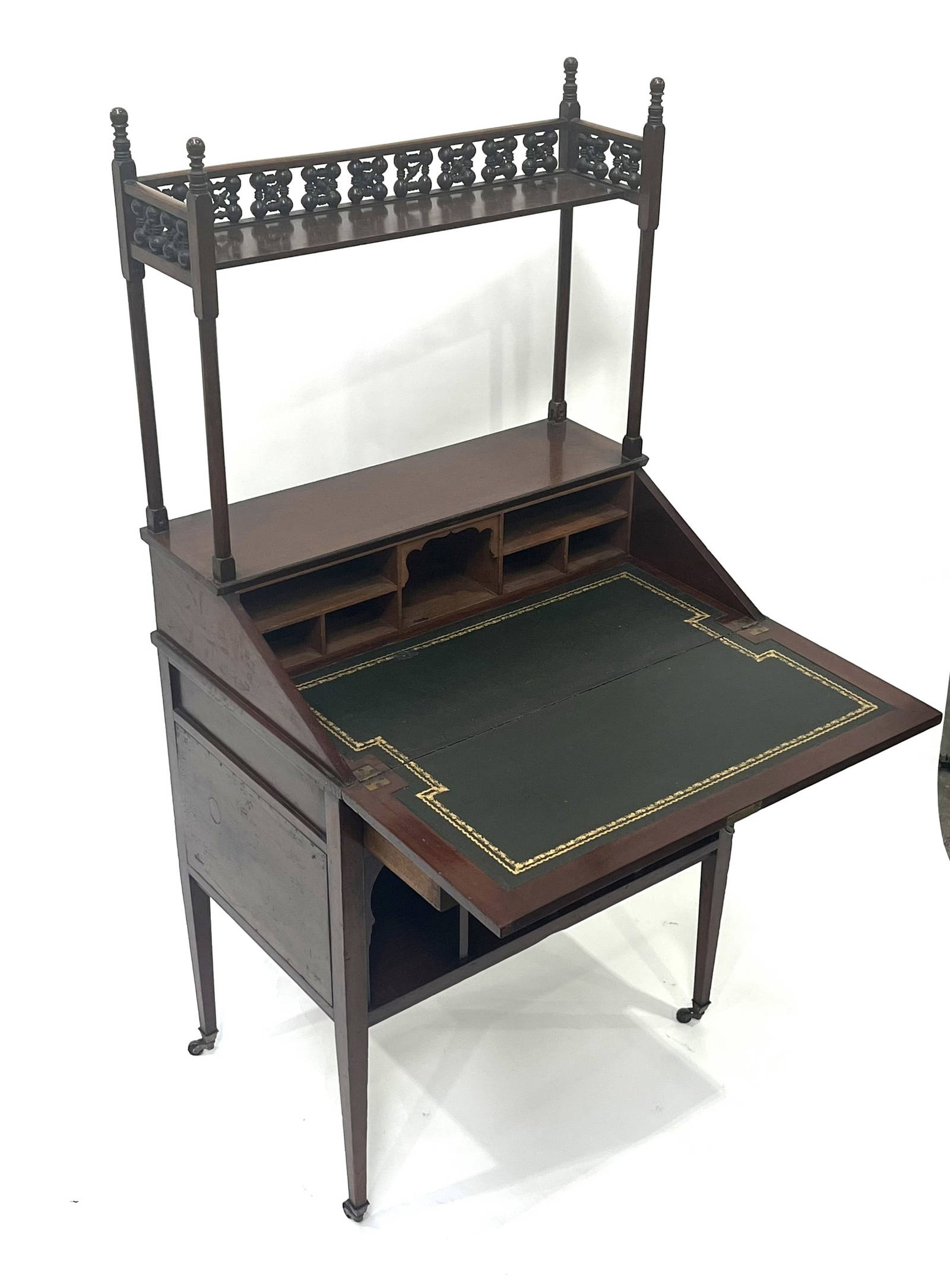 Liberty And Co., An Arts And Crafts Walnut Medina Writing Bureau, Circa ...