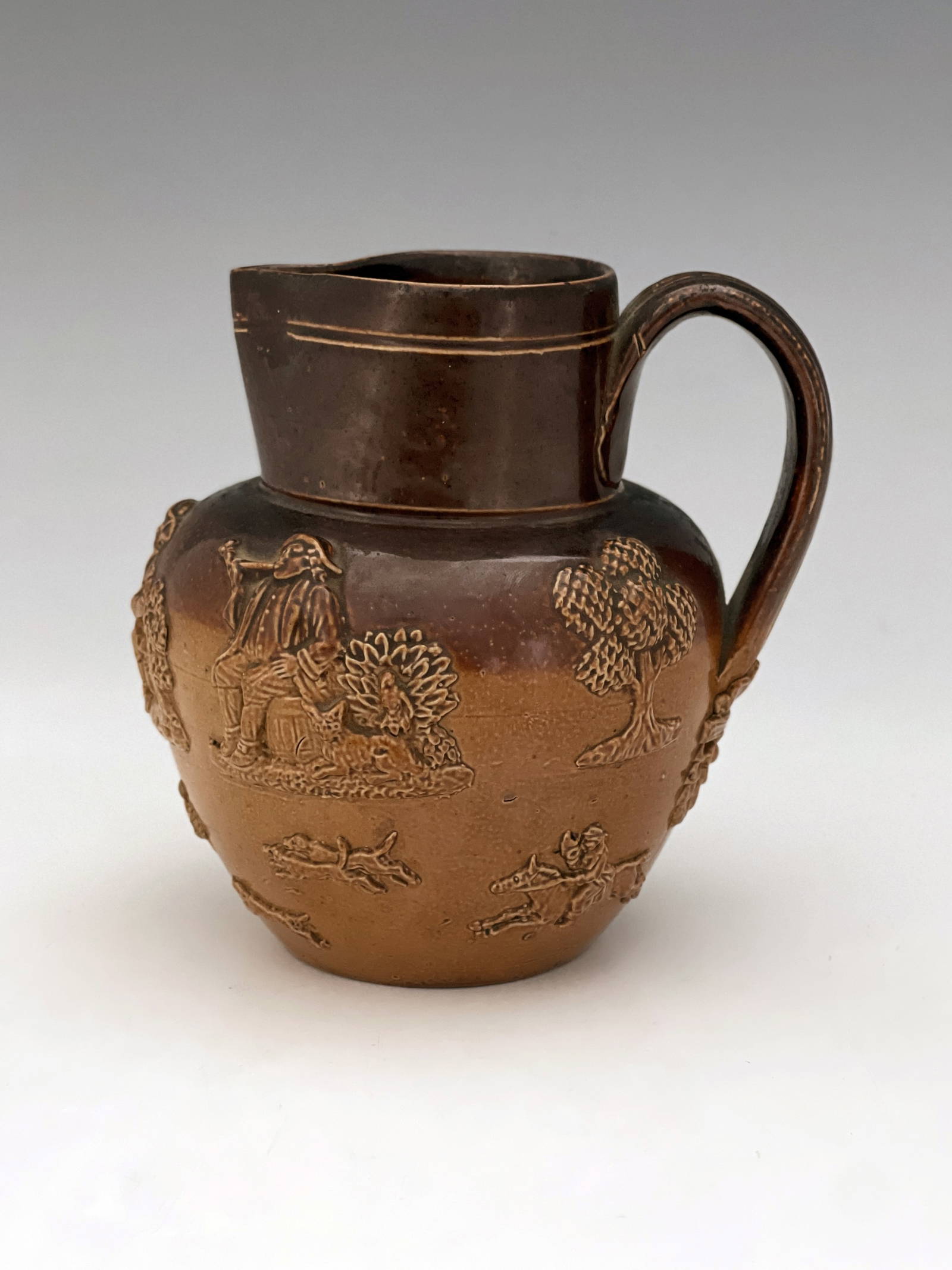 George Tinworth For Doulton Lambeth, A Sprigged Stoneware Surprise Frog ...