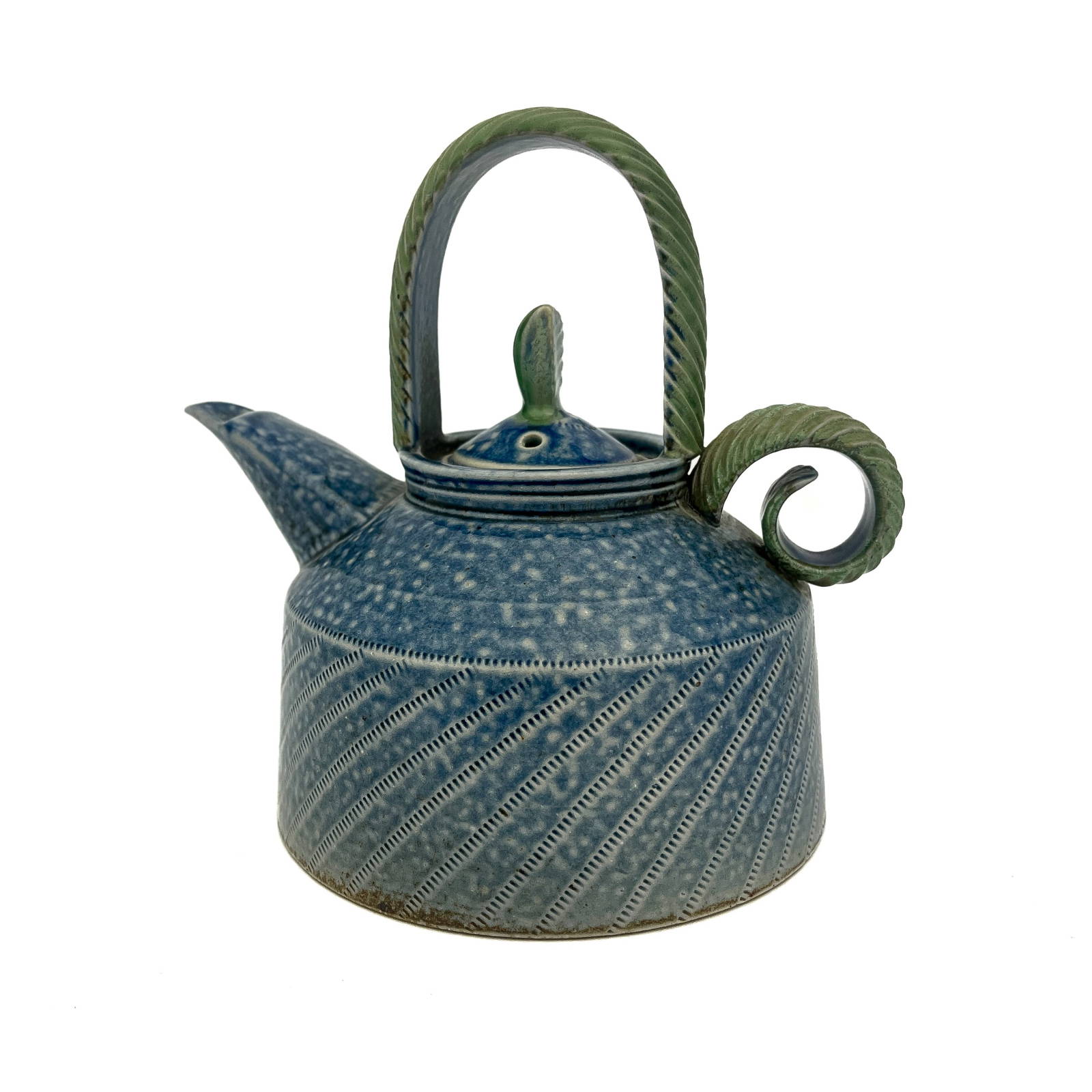 Jane Hamlyn, A Studio Pottery Salt Glazed Stoneware Teapot, Domed ...