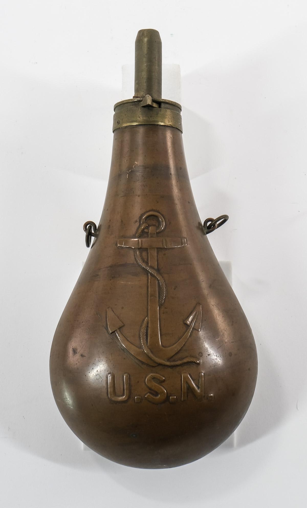 For Auction: Two 19th Century American Powder Flasks (#0137) on May 30 ...