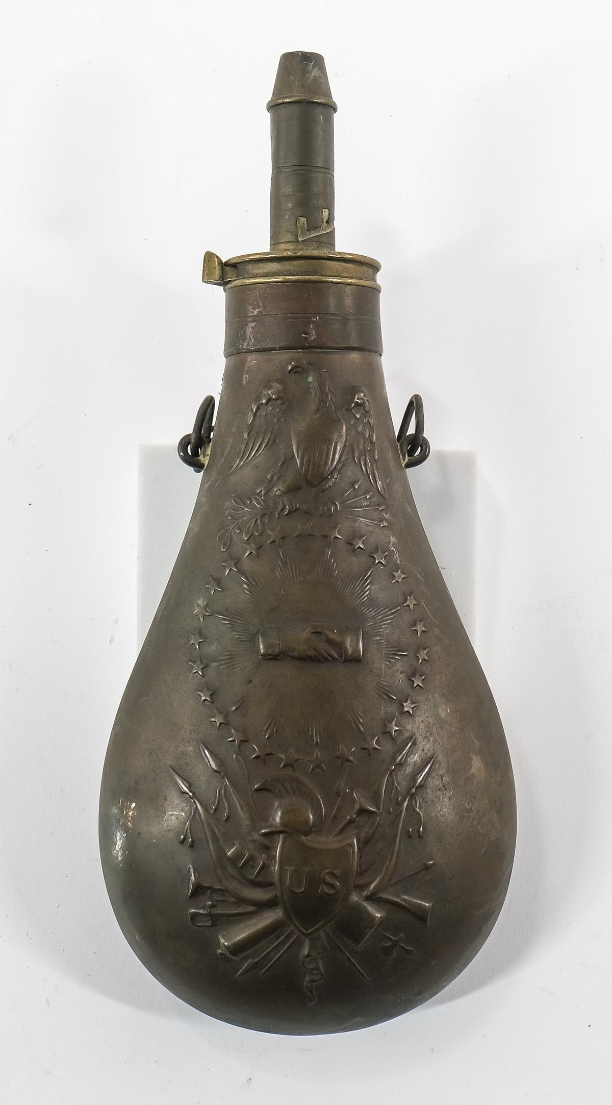 For Auction: Two 19th Century American Powder Flasks (#0137) on May 30 ...