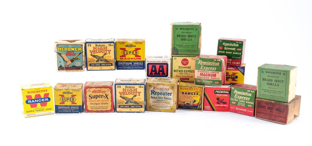 Large Lot Of Vintage Shotgun Shell Boxes