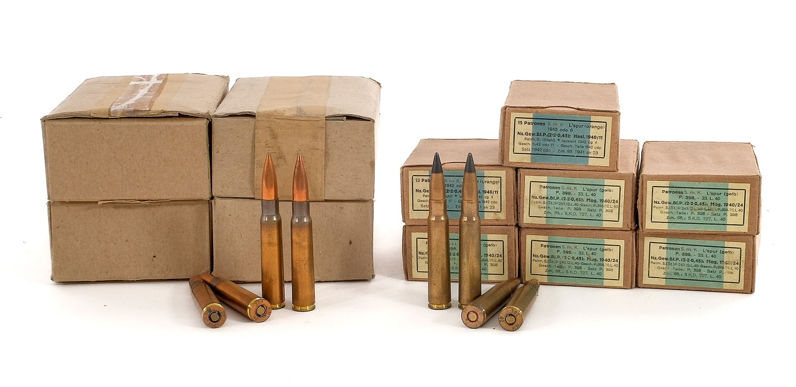 Surplus 8mm Mauser Ap Tracer And Fmj Ammo 276 Rds Auction