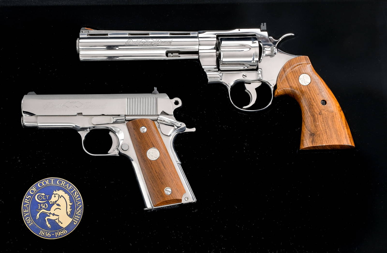 Colt Double Diamond Python / Officers 1911 Set Auction