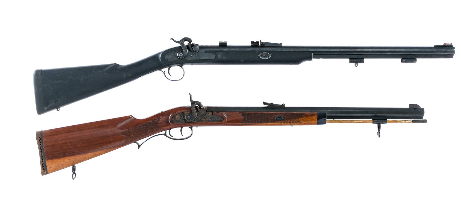 Estate Black Powder Rifles 2pcs Lot Bp Rifle Auction