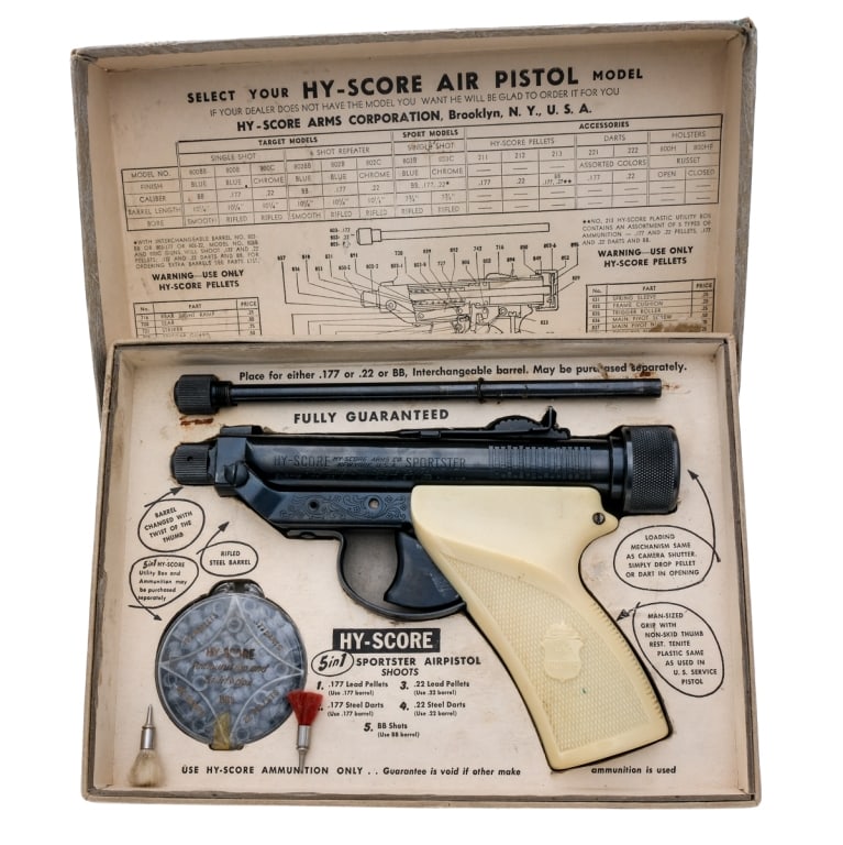 Hy-score 803 Sportster .22/.177 5 In 1 Air Pistol Auction
