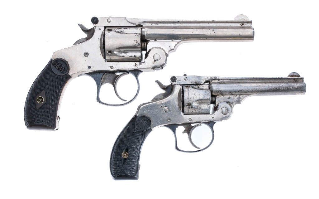 Smith & Wesson Top Break Da 2 Pcs Lot Revolver Auction