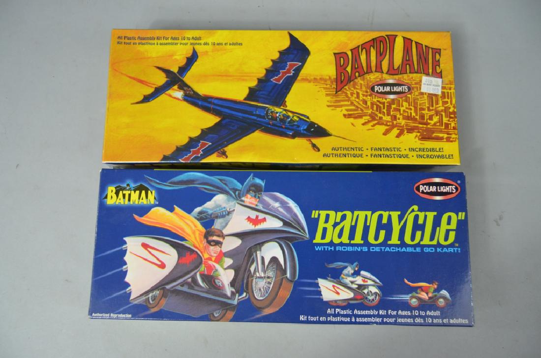 Polar Lights Batplane & Batcycle Model Kits