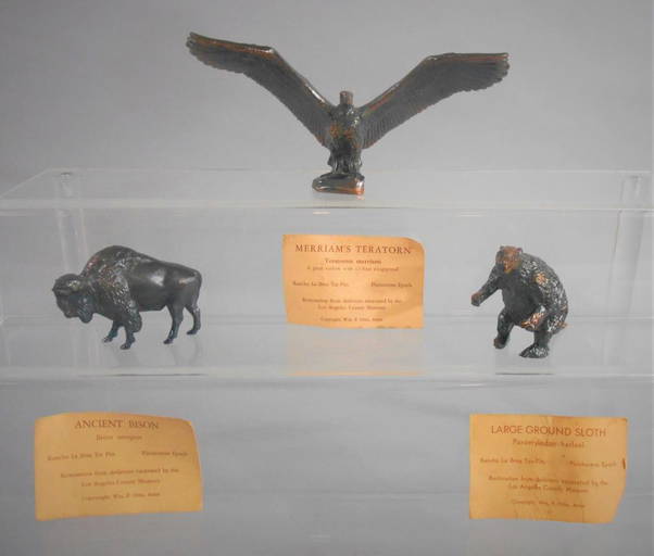 William Otto La Brea Tar Pit Bronze Animal Figures