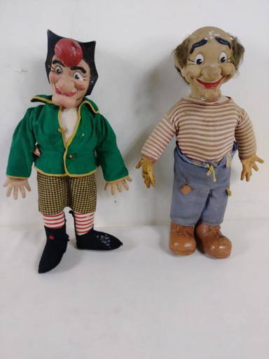 Vtg Lil Abner Mammy & Pappy Yokum Dolls Al Capp