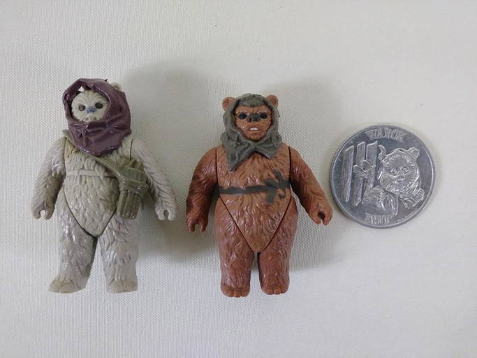 Vtg Star Wars Potf Romba & Warok Ewoks