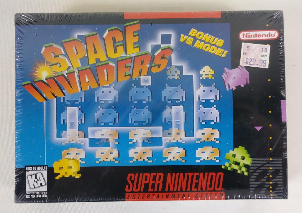 Super Nintendo Snes Space Invaders Sealed