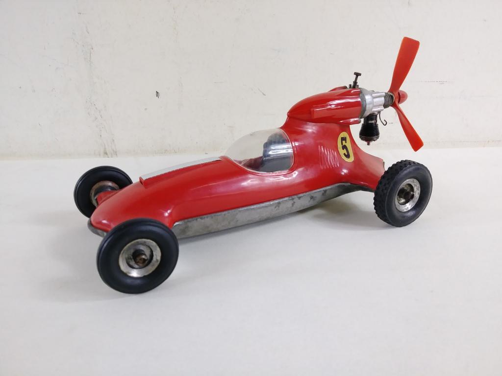 Vtg Cox Thimble Drome Prop Rod Tether Car