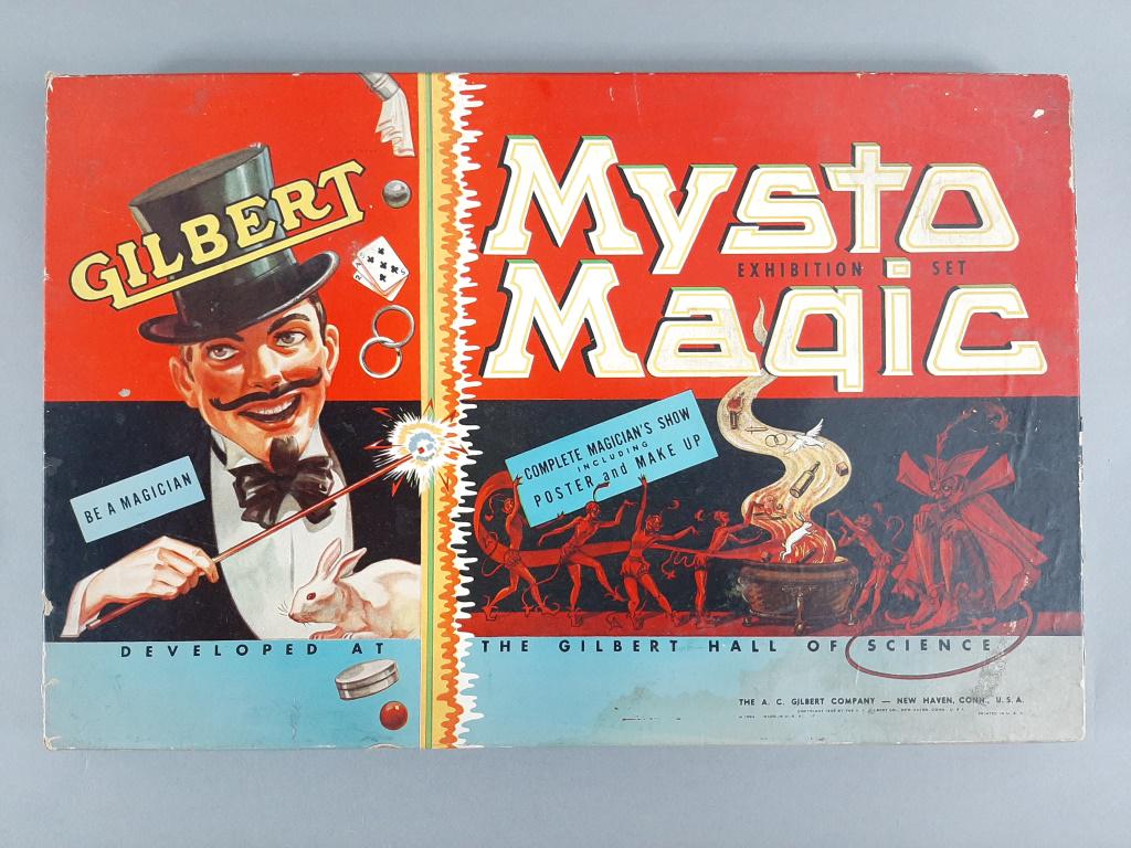 Vtg 1938 Gilbert Mysto Magic Set In Box