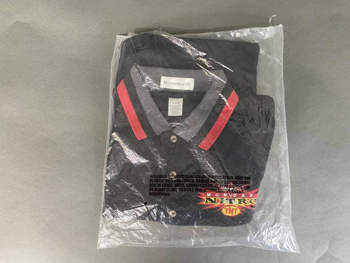 Nip 1999 Wcw Tnt Monday Nitro Promo Collared Shirt