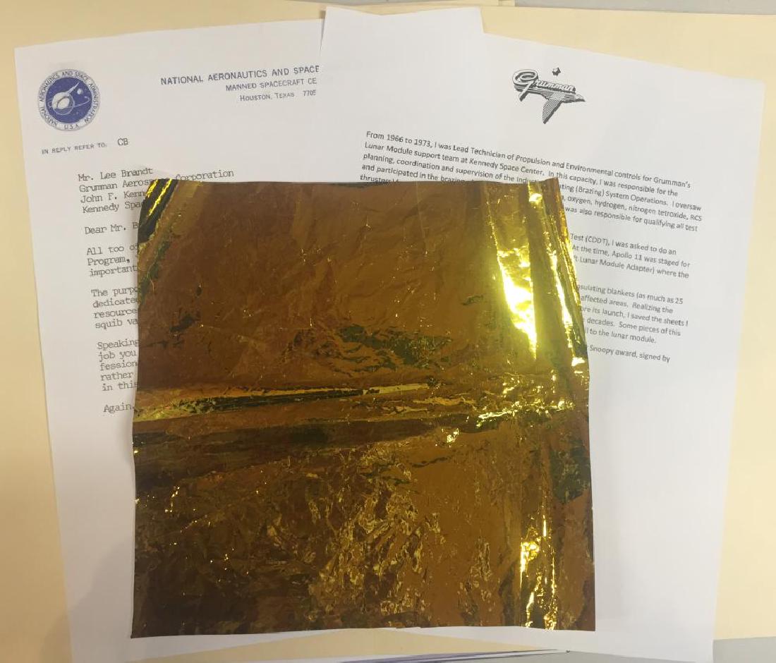 Large Piece of Kapton Foil From the Lunar Module Eagle - Mar 02, 2019 ...