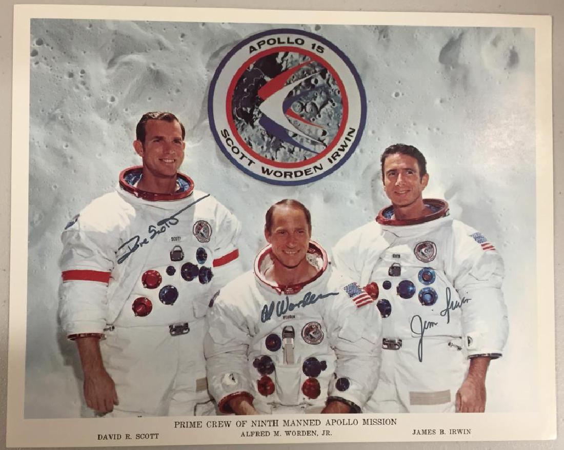 Apollo 15 Crew Signed Lithograph