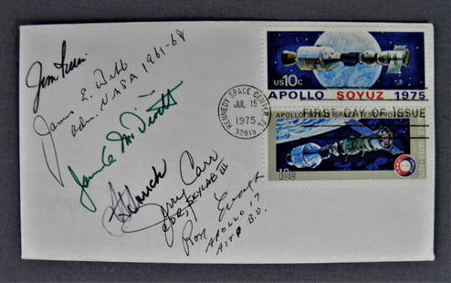 Apollo 15 First Day Of Issue Signed Cover