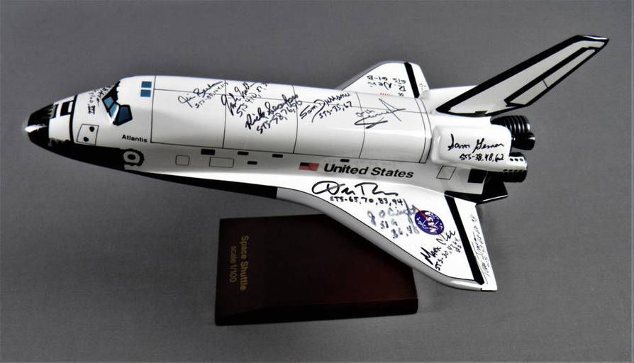 Space Shuttle Model With Multiple Signatures