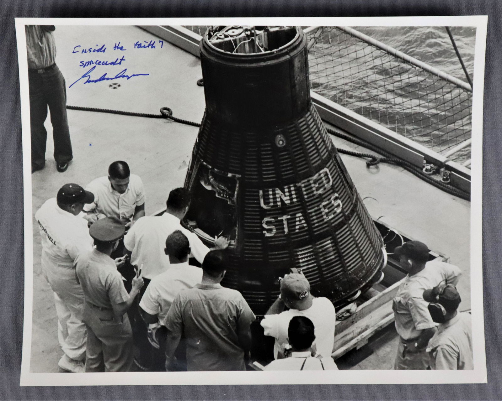 Gordon Cooper Signed Original Mercury Photograph - Jul 24, 2021 ...