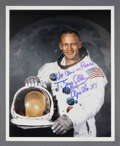 Buzz Aldrin Signed White Space Suit Photograph - Jul 24, 2021 ...