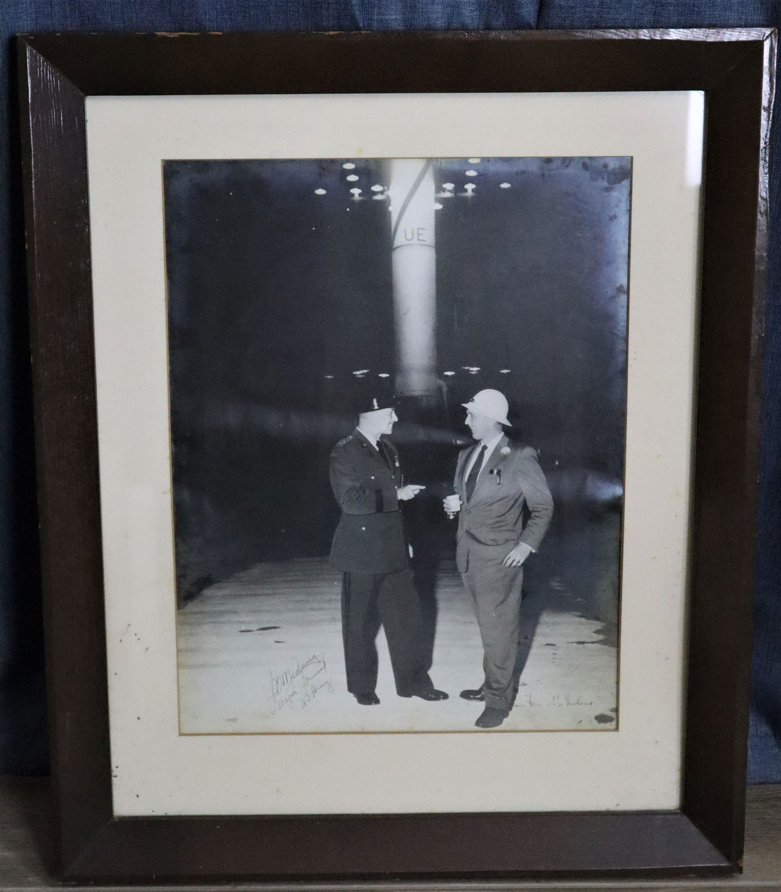 Major General John Meadows & Kurt Debus Framed Signed (#0243) on Oct 09 ...