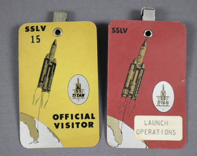 2 Titan Iiic Launch Operations Vintage Badges
