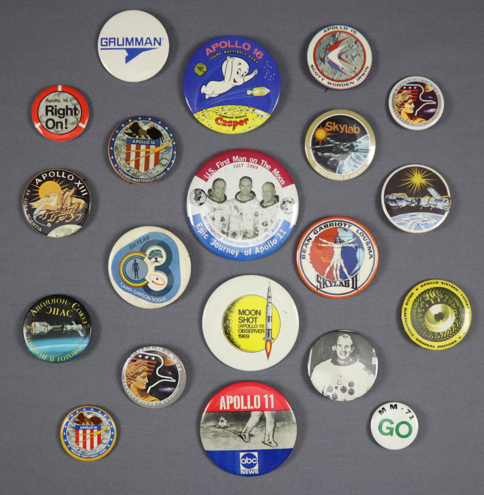 20 Apollo Era Pins