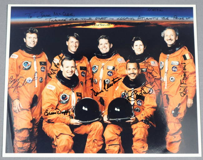 Sts 45 Crew Signed Photograph