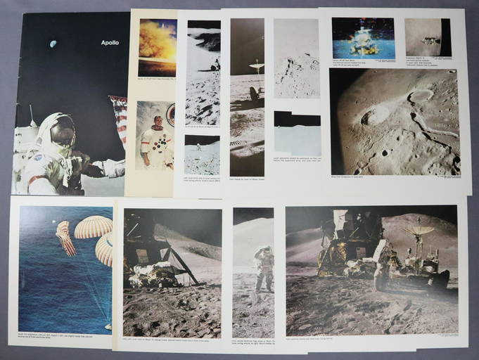 Apollo 12 & 15 Oversized Official Nasa Lithograph Sets