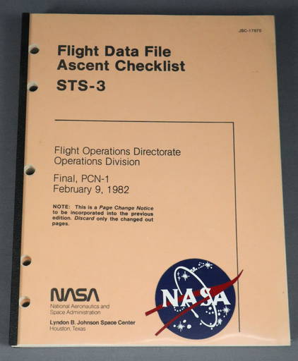 3 - Flight Data File STS-3 Ascent Checklist & More - Aug 20, 2022 ...