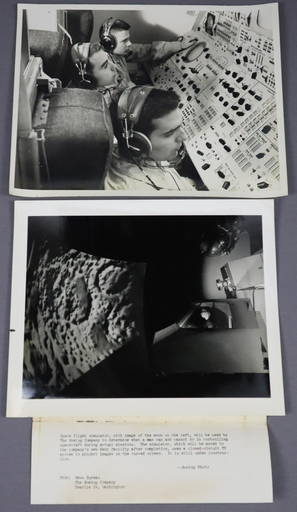 2 Early Nasa Apollo Flight Simulator Photographs 1962