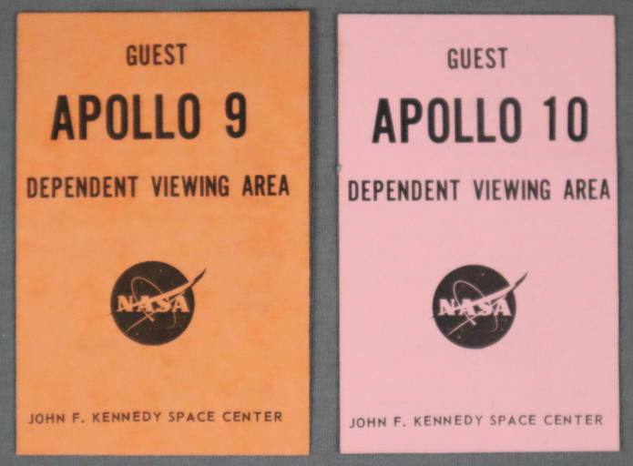 Apollo 9 & Apollo 10 Launch Viewing Badges
