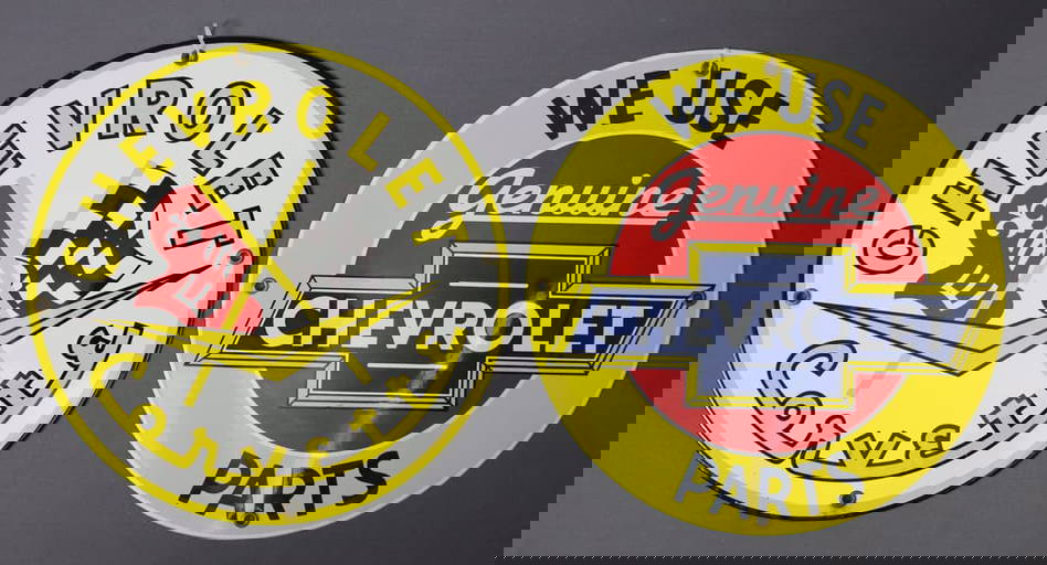 2 Car Service & Advertisement Metal Signs