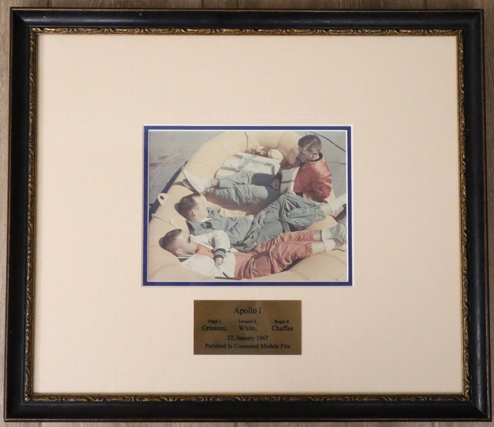 Apollo 1 Crew Framed Photograph With Coa Auction