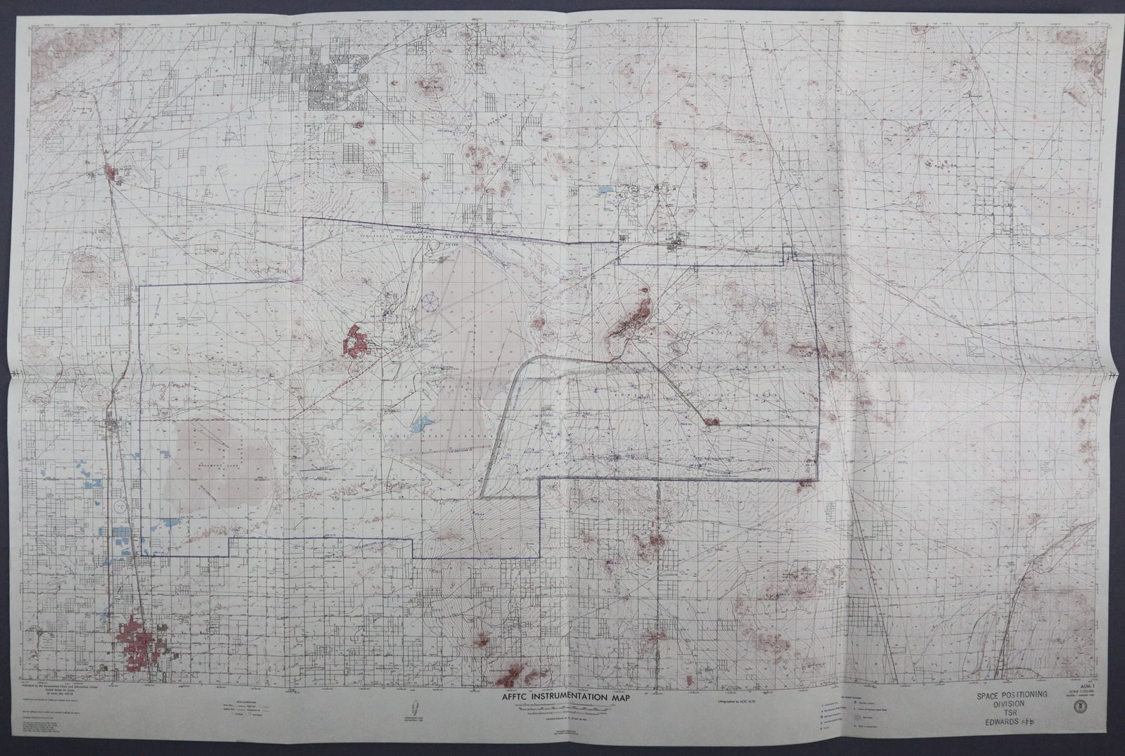 1969 Map Of Edwards Air Force Base