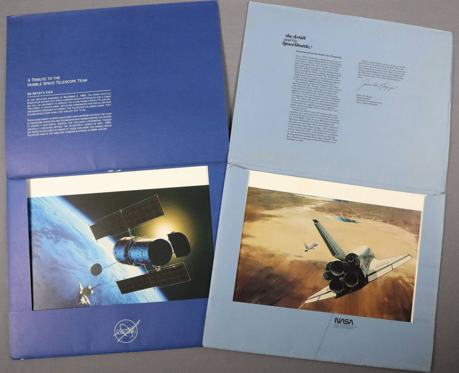 2 - Nasa Space Art Lithograph Sets Auction